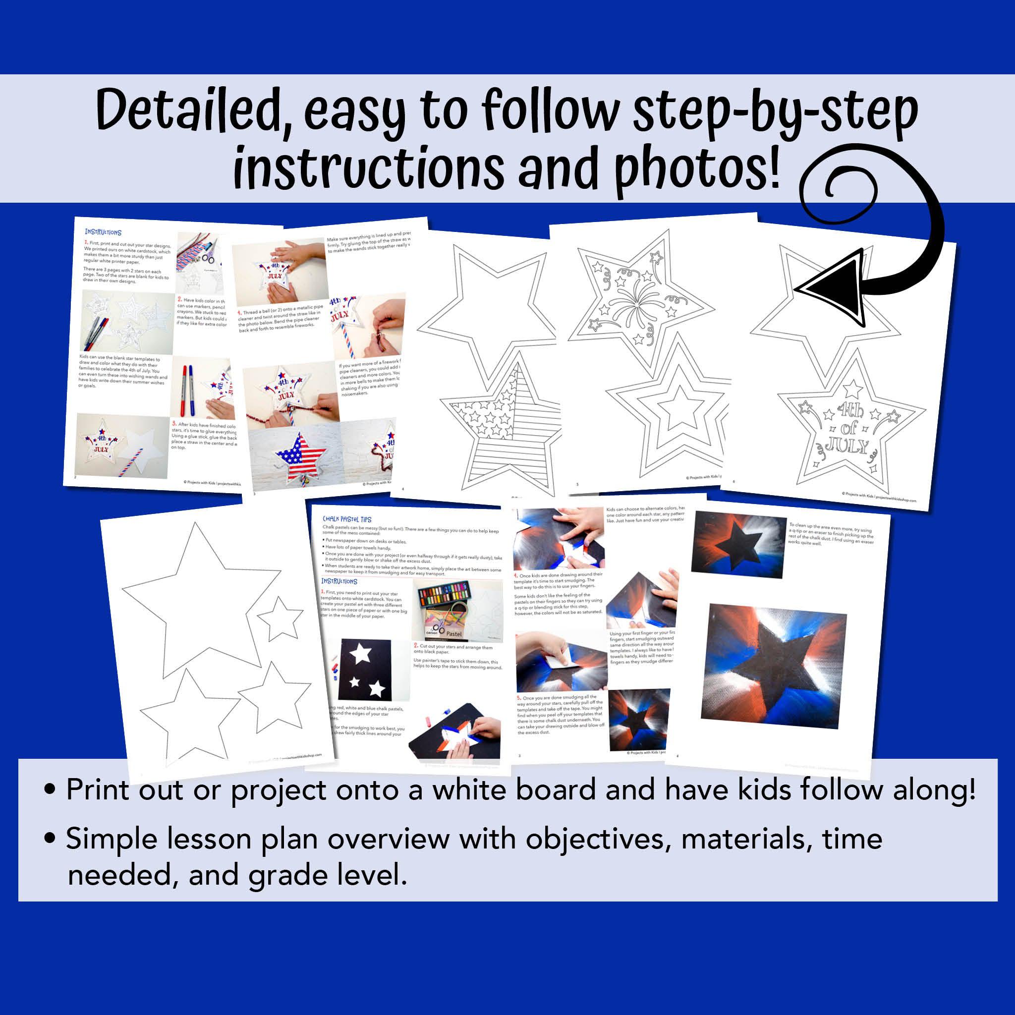 4th of July Art Project Bundle – Projects with Kids
