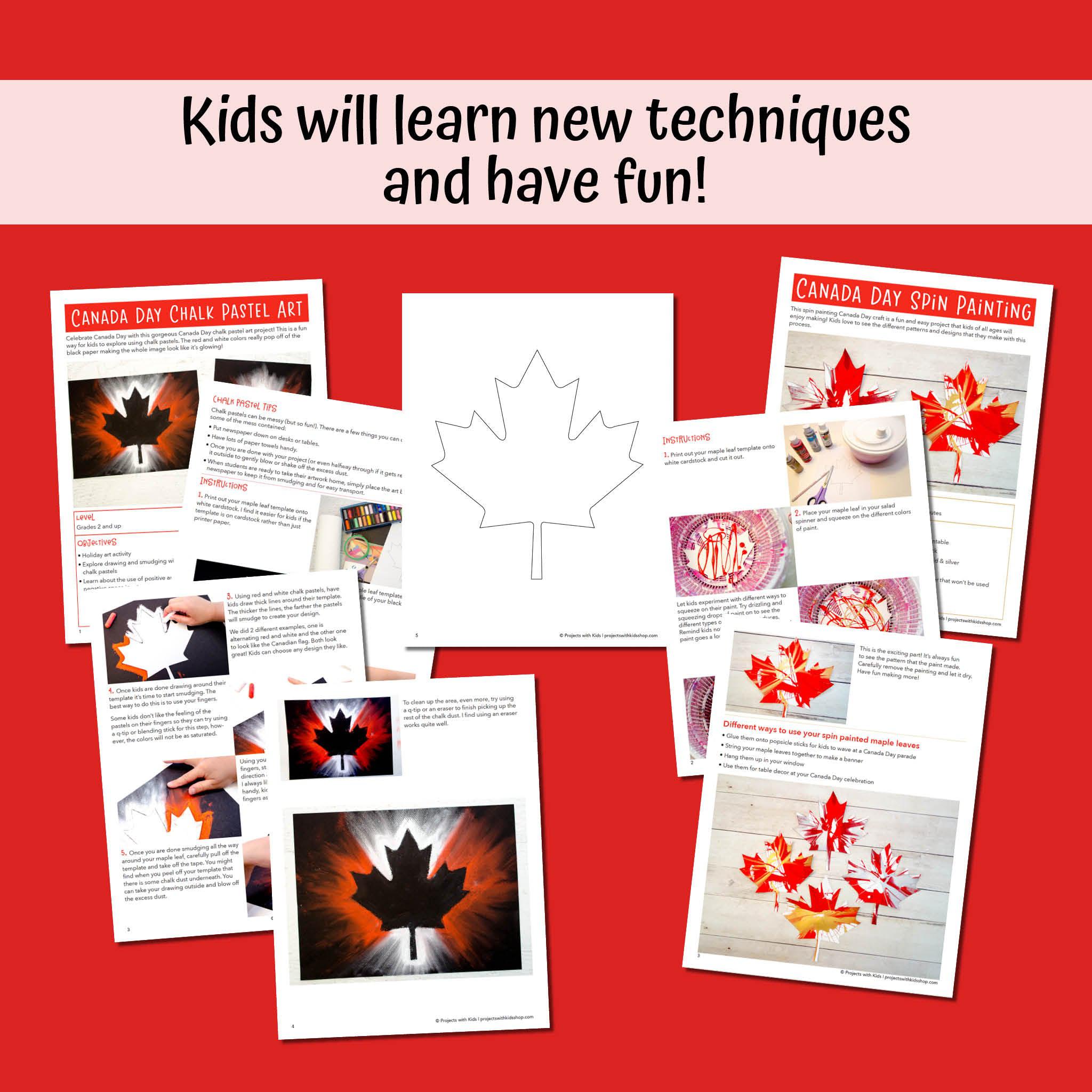 Canada Day Art Project Bundle – Projects with Kids