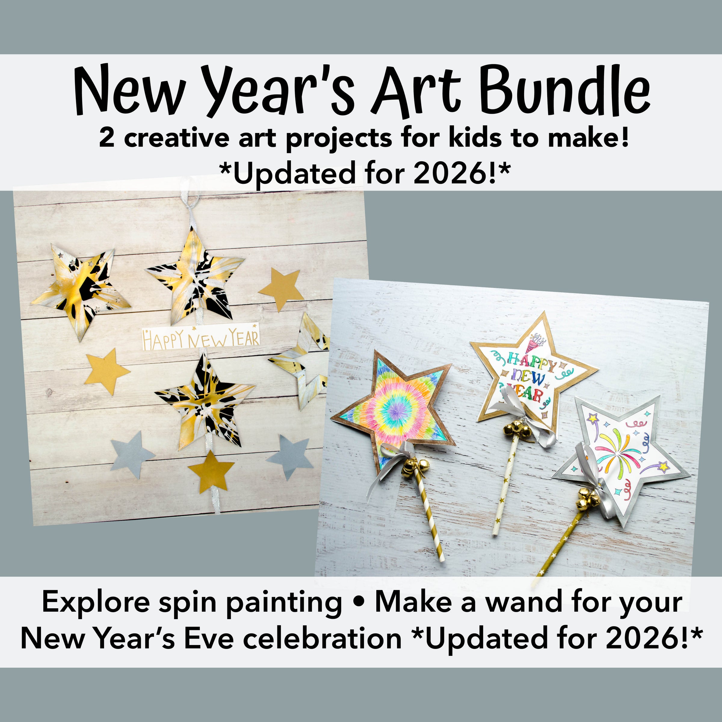 New Year's Art Project Bundle - Updated for 2026! – Projects with Kids